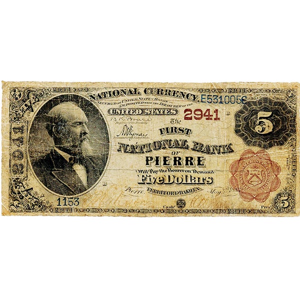 A Surviving Pierre, Dakota Territorial - Numismatic News