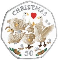 Sixth day of Christmas on Manx 50p - Numismatic News