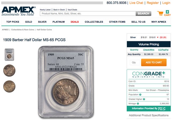 APMEX adds new feature to its website - Numismatic News
