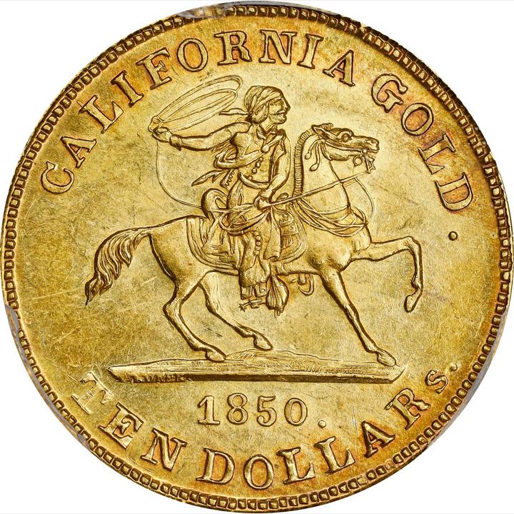 The 1850 Baldwin & Co. Horseman $10 Gold Coin: A Rare Echo of ...